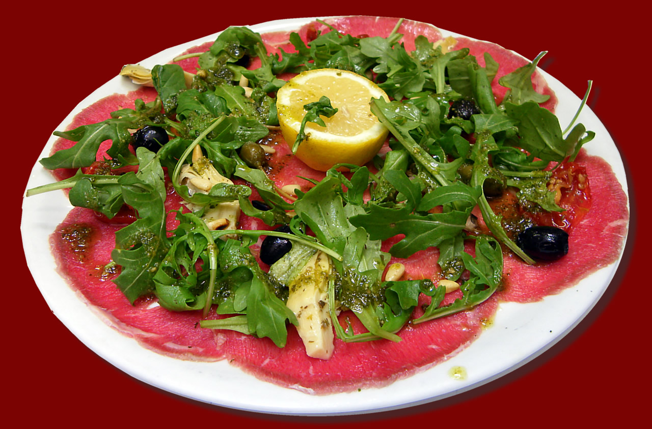 Carpaccio nature - La Fontaine d'Italie | Pizzeria Paris 1er - 01 47 03 ...
